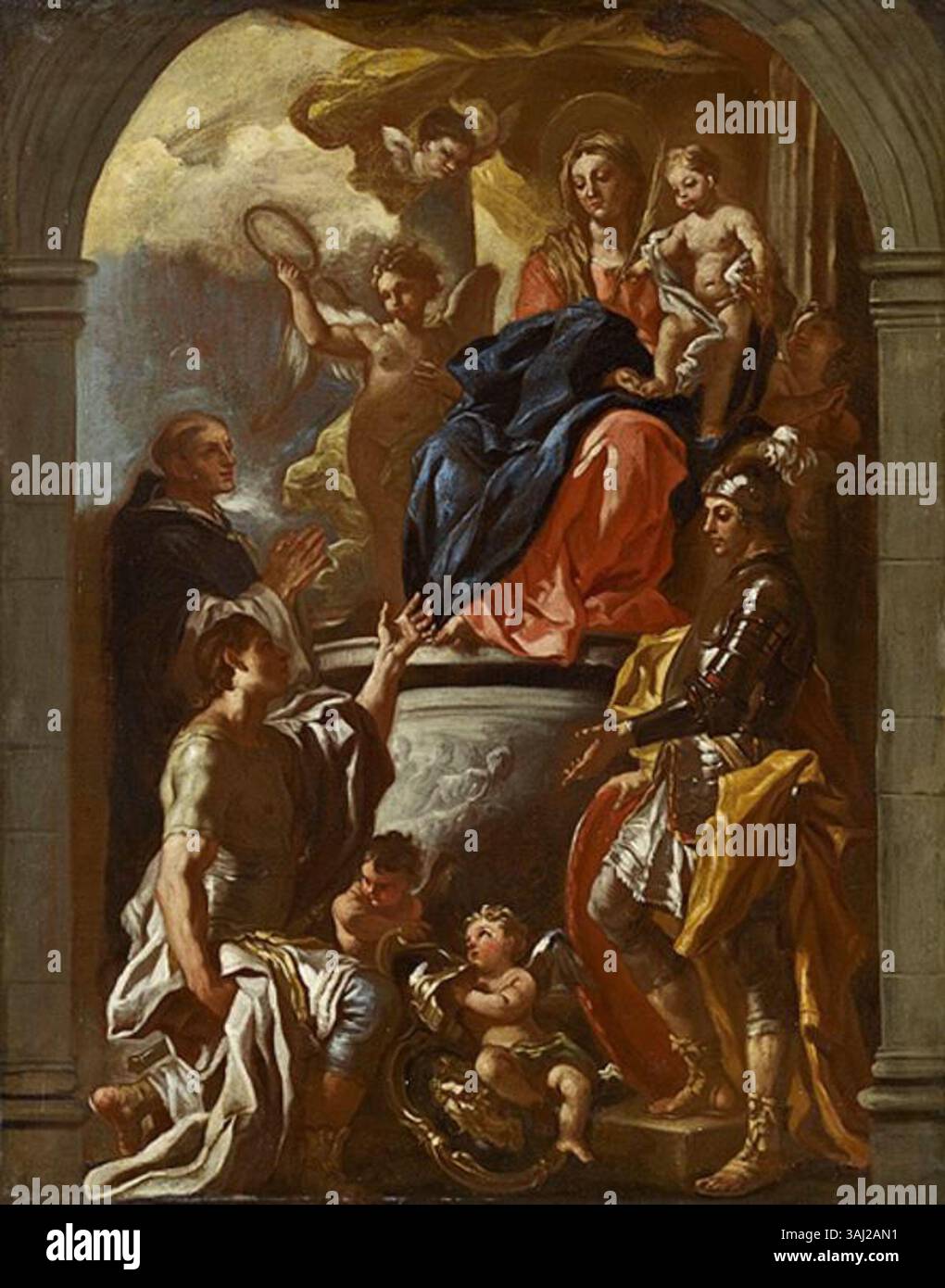 This religious artwork by Francesco Solimena, painted between 1705 and ...