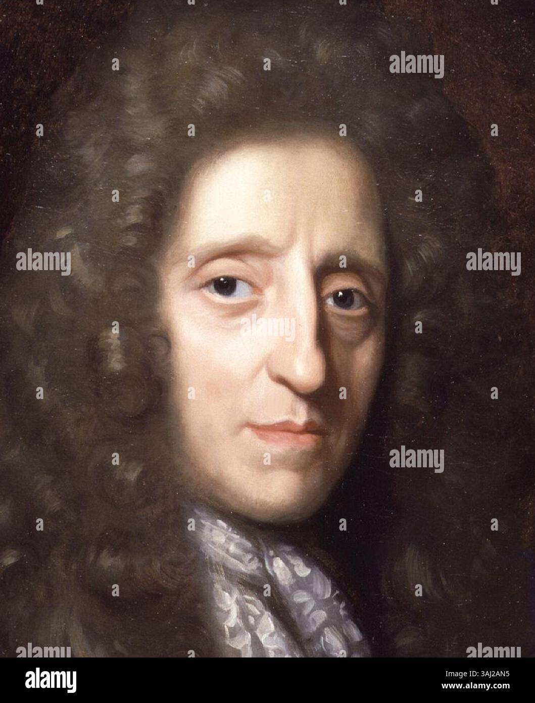 A portrait of John Locke, painted by Herman Verelst, dated to the late ...