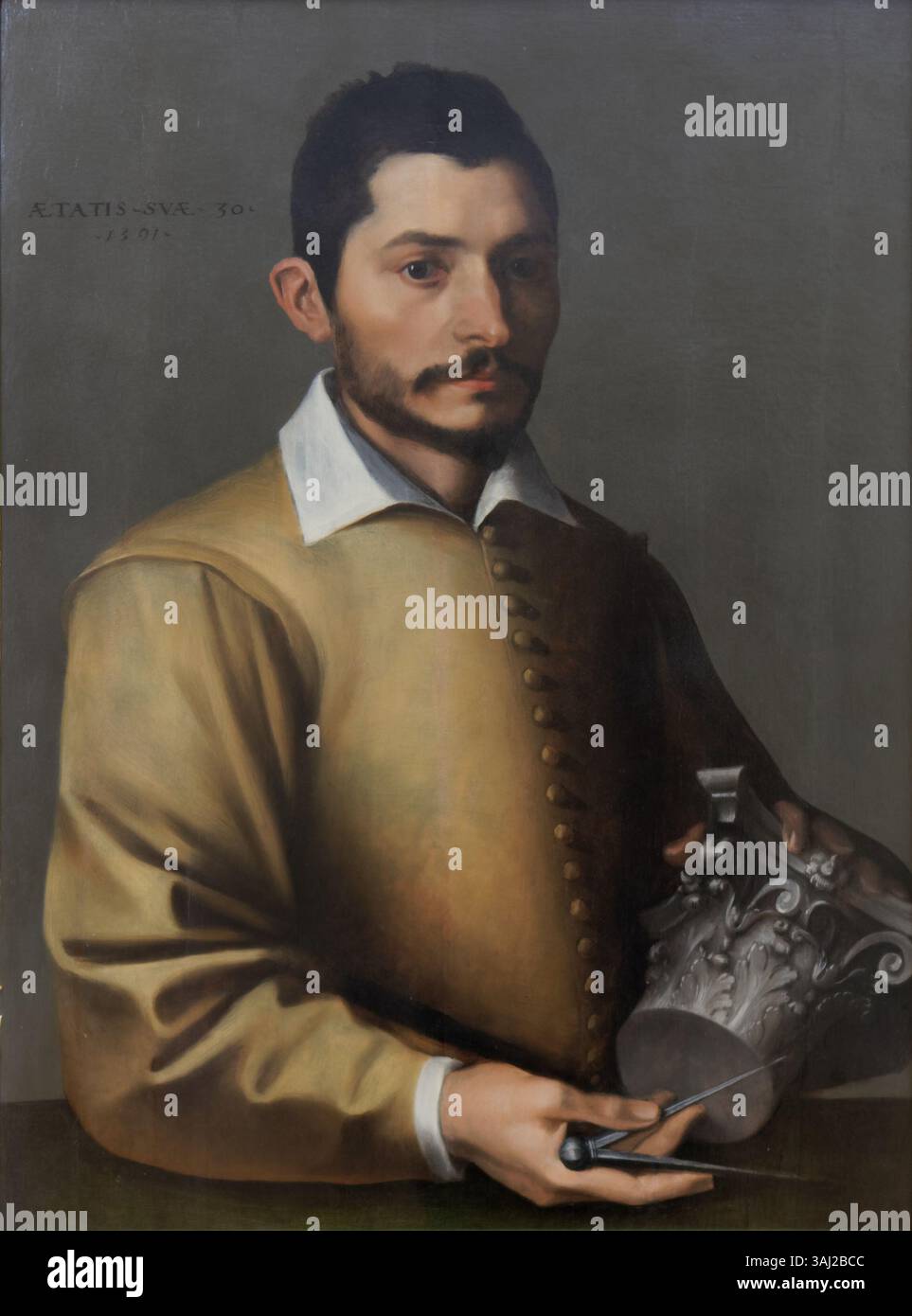 Giuseppe Cesari’s ‘Portrait of an Architect’ from 1591, painted on ...