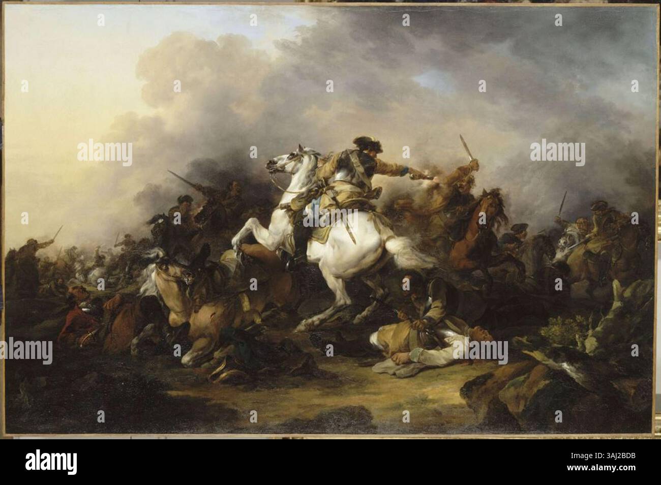Francesco Casanova’s 18th-century painting 'Cavalry Engagement' depicts ...