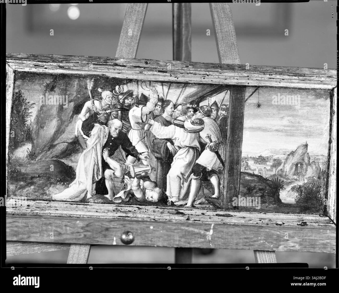 Anonymous religious painting from circa 1520 depicting the biblical ...