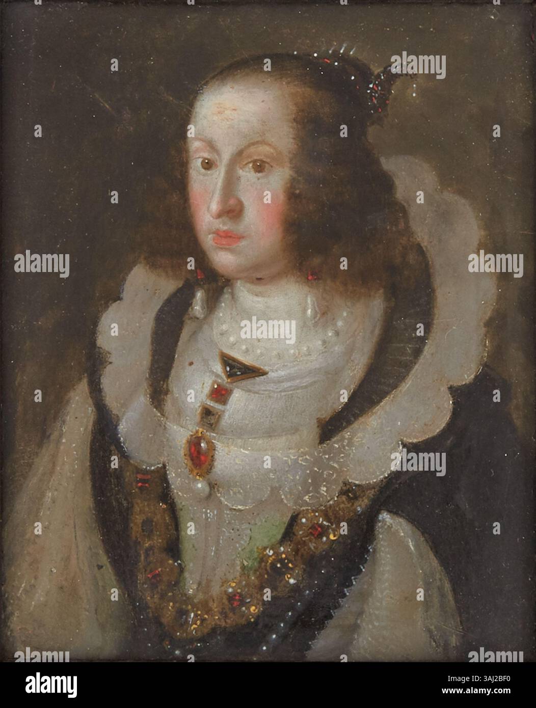 Portrait of Archduchess Maria Anna of Austria (1610–1665), wife of ...