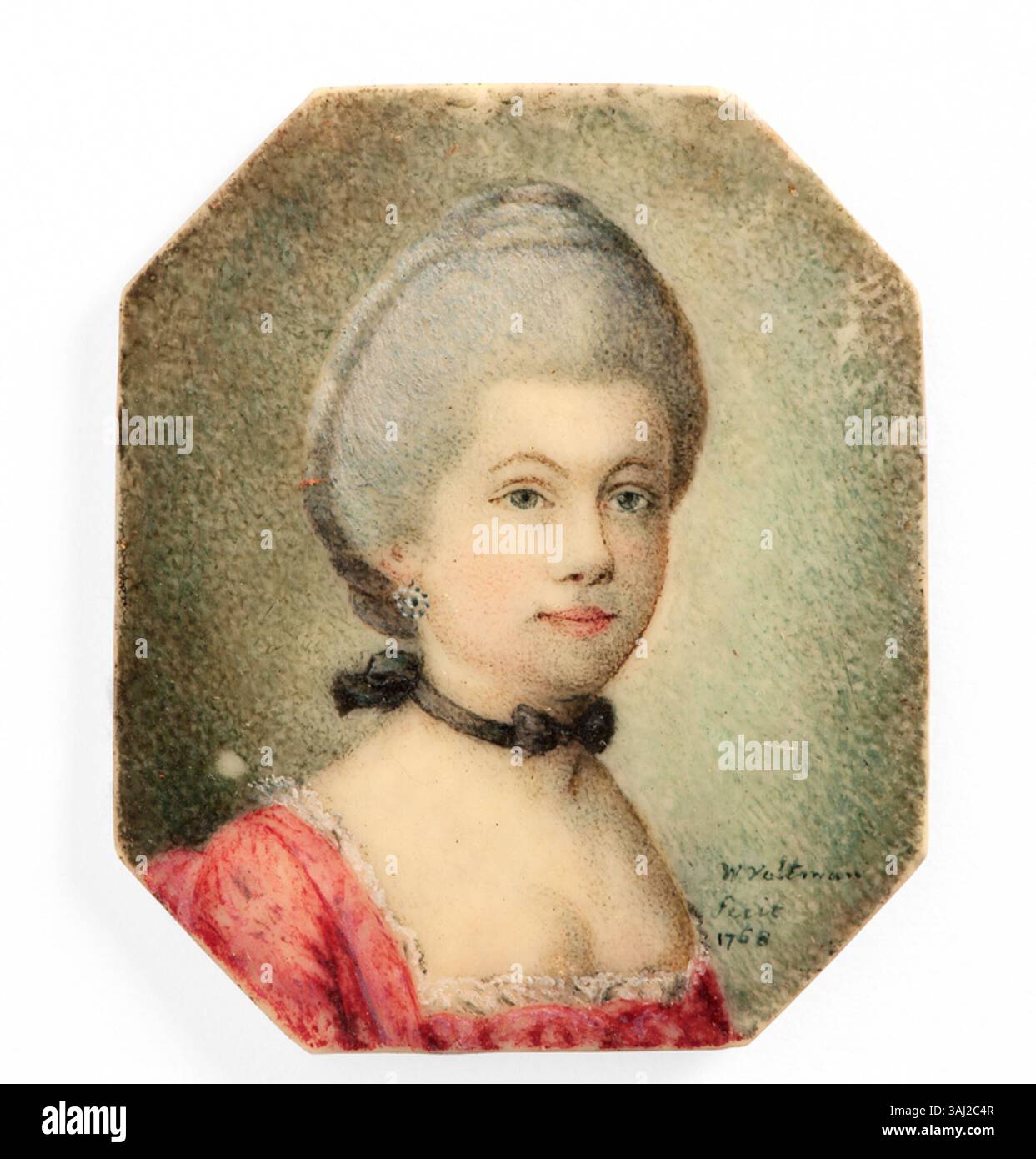 Wibrand Veltman's 1768 painting of Sibylla Catharina Sichterman is a mythological piece ...