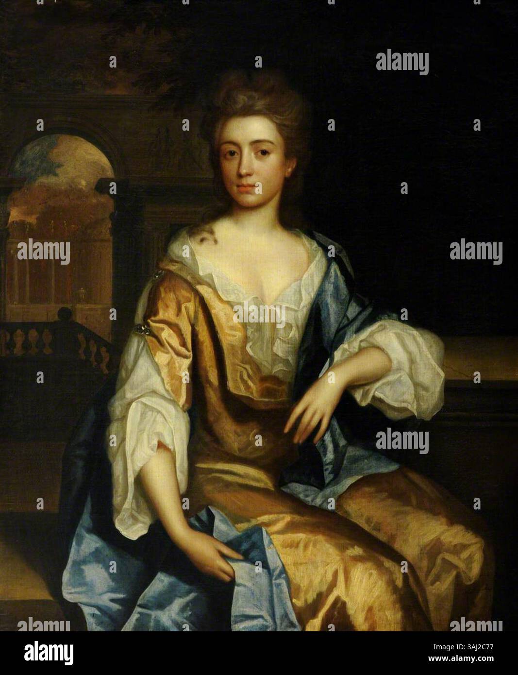 This portrait from circa 1690, attributed to a follower of John Riley ...