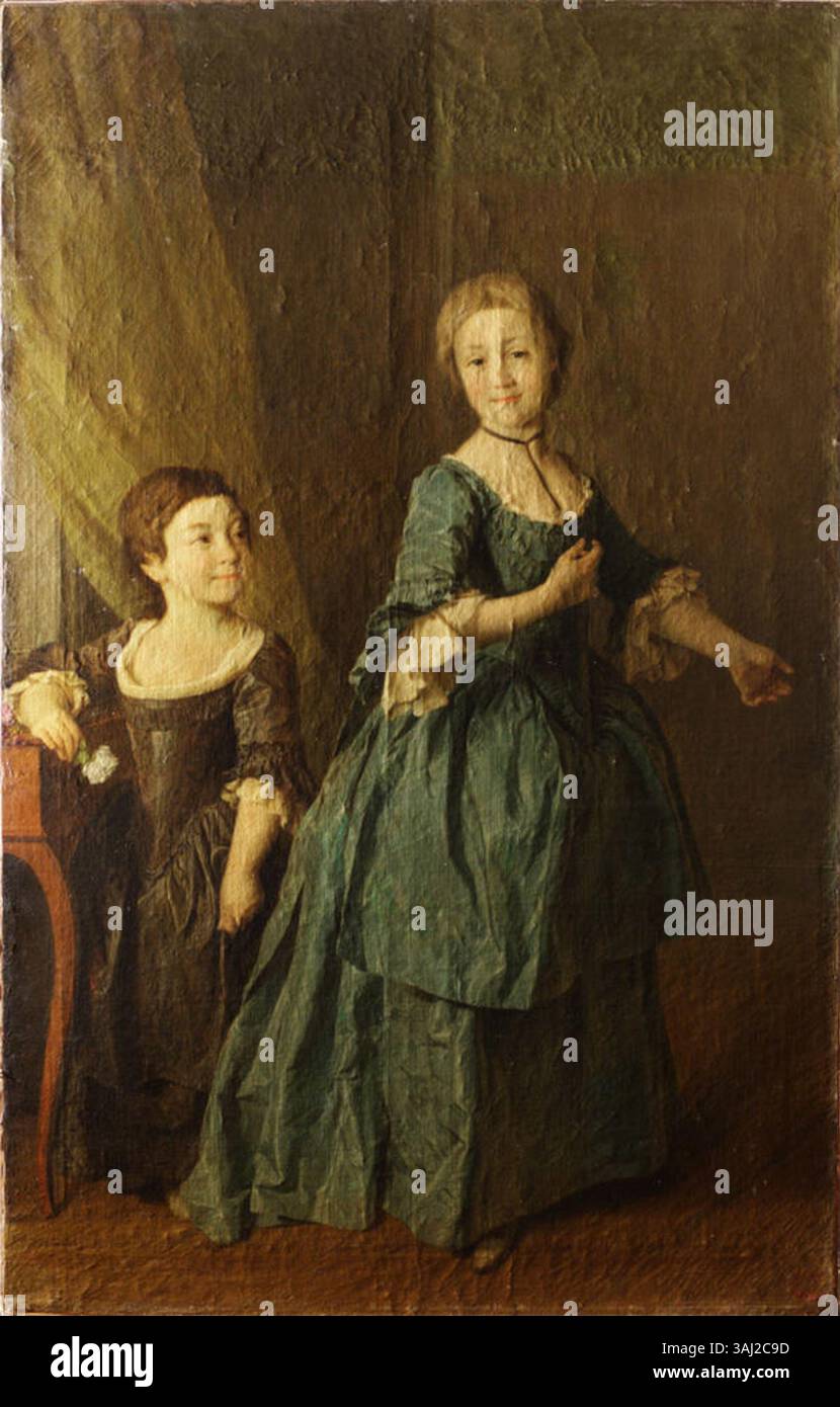 A portrait by Dmitry Levitzky, painted in 1772, depicting Princess N.M ...