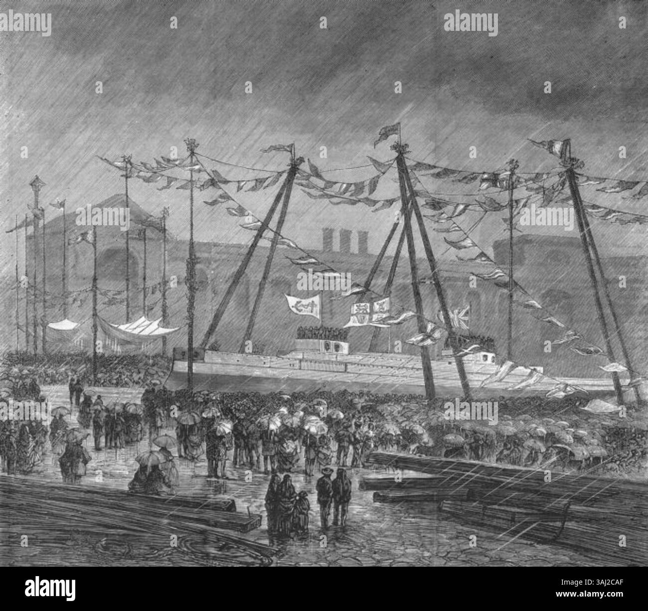 This wood engraving from The Graphic, dated 22 July 1871, shows the ...