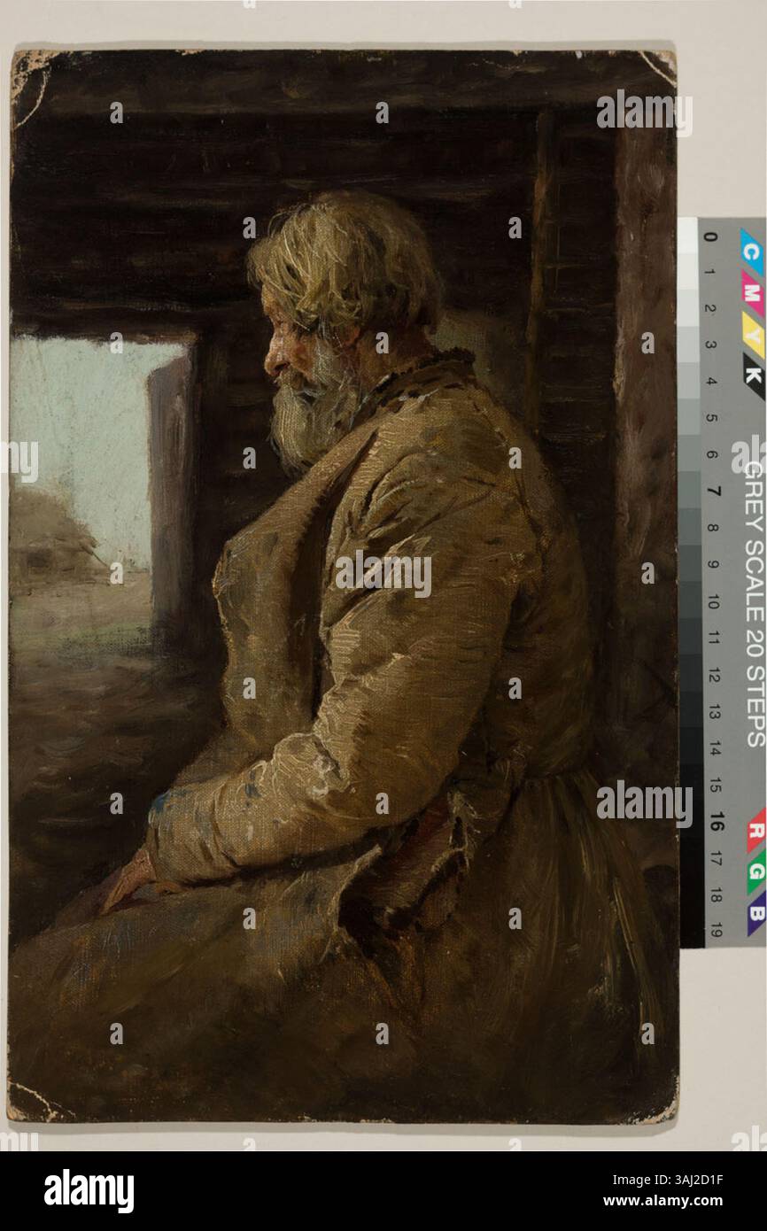 'Vene talumehe figuurietüübid' by Vladimir Makovsky is an oil painting ...