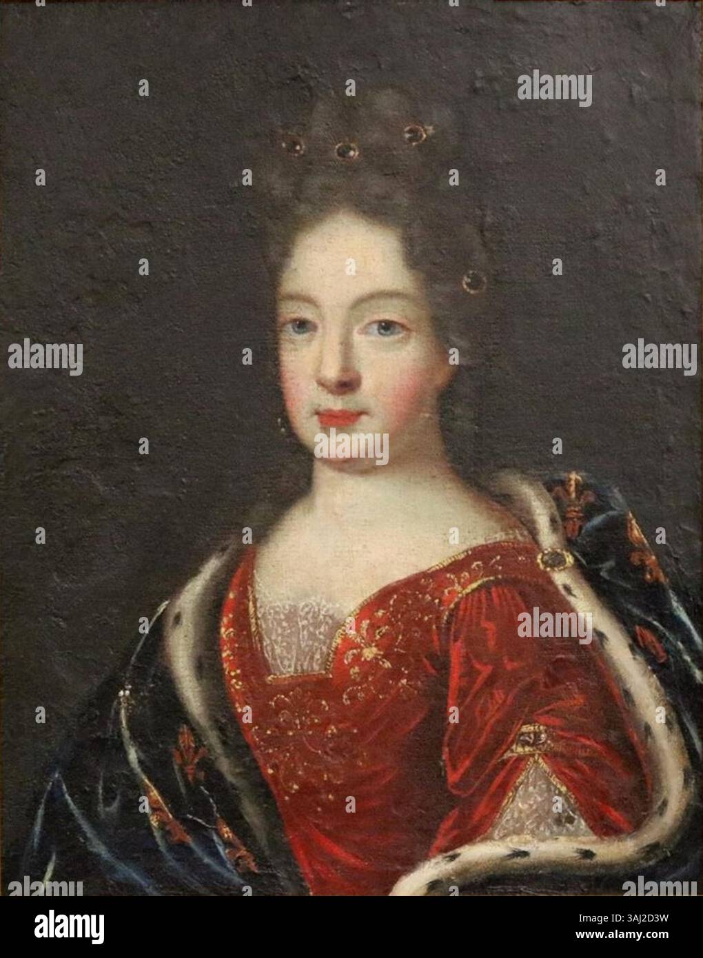 A presumed 17th/18th-century portrait of Marie Adélaïde of Savoy ...