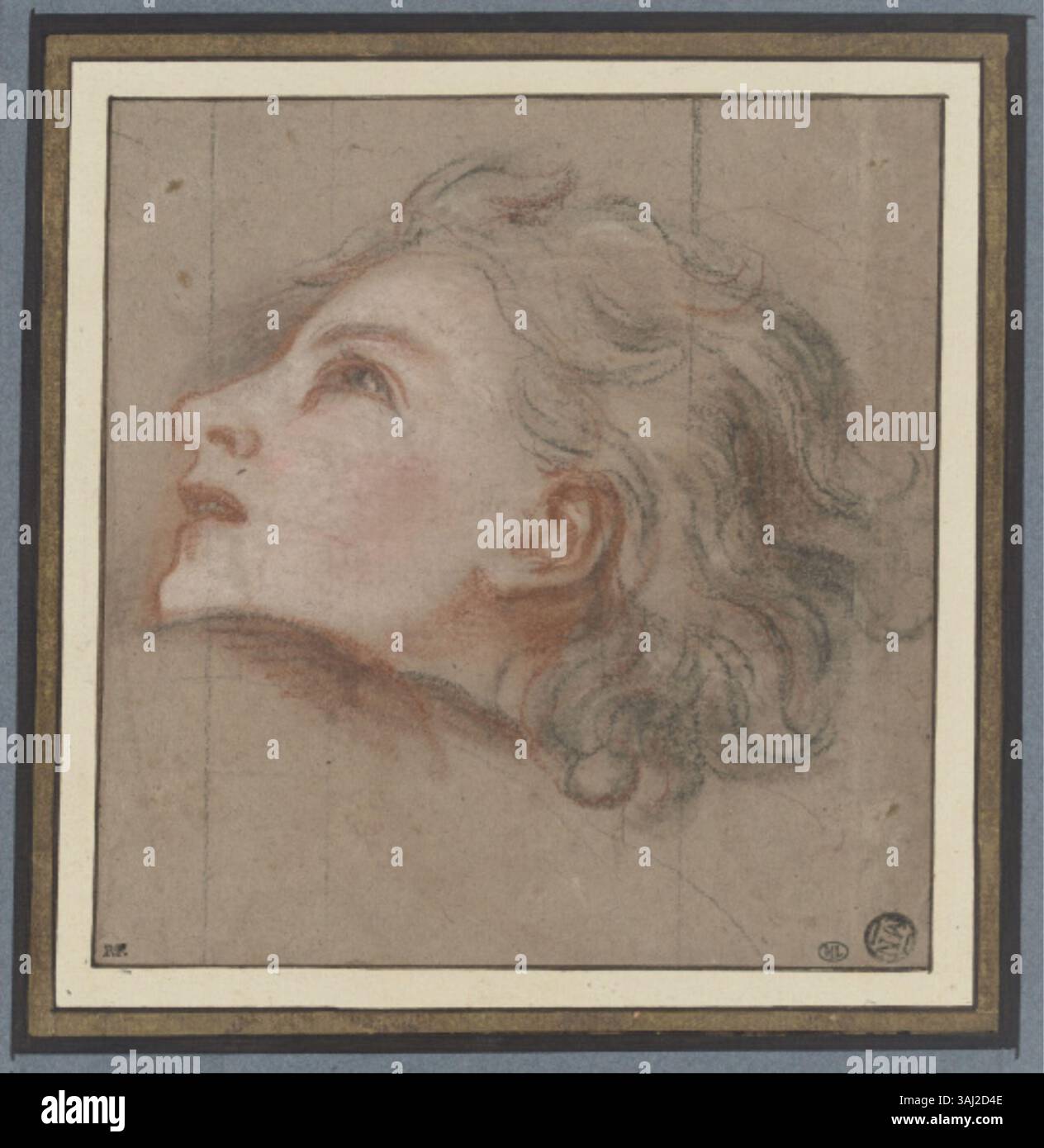 *Head of Ascanius* by Antoine Coypel, circa 1700, is a preparatory ...