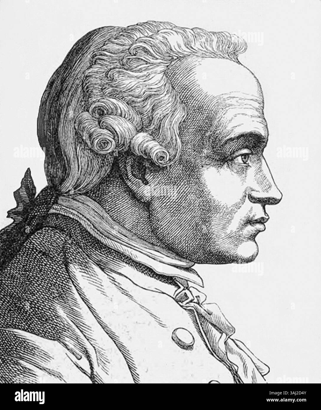 Portrait of Immanuel Kant (1724–1804), the influential German ...