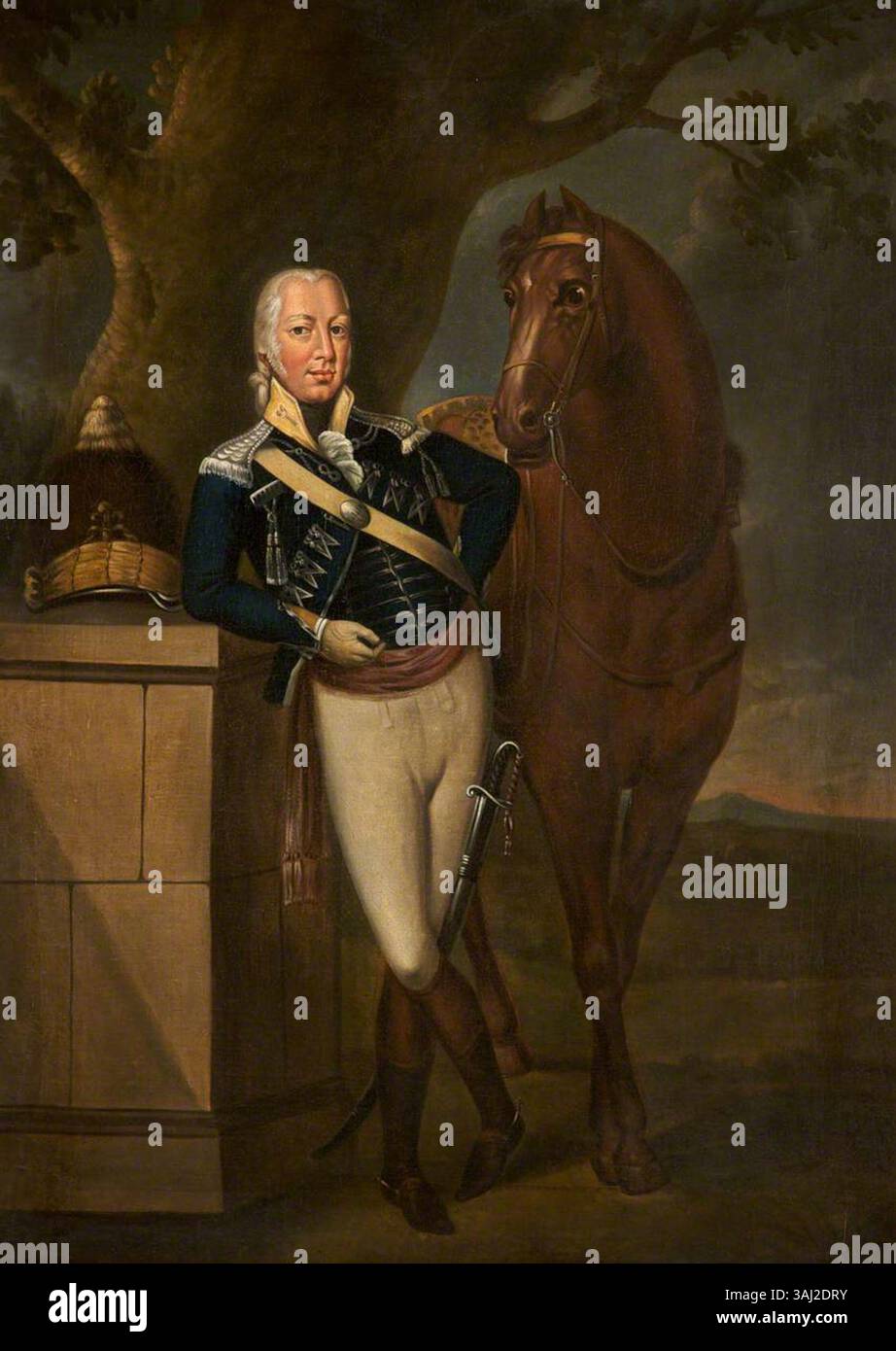 This portrait depicts Colonel Thomas Peter Legh, a figure from the late ...