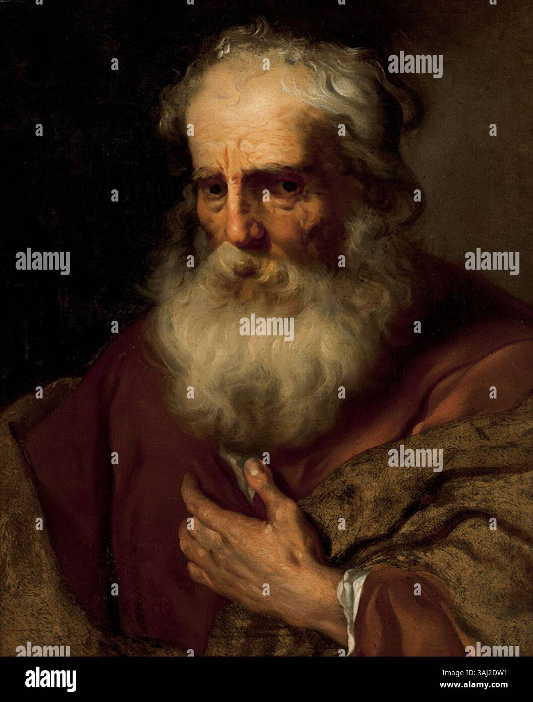 The 'Head of an Old Man' by the School of Peter Paul Rubens, painted in ...