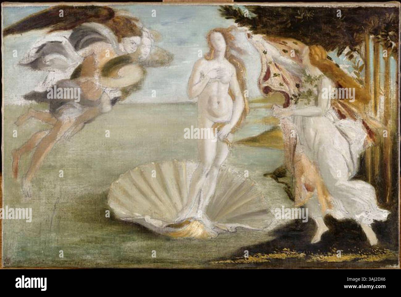 Gustave Moreau’s (1826–1898) 'Naissance de Vénus' is a copy of ...