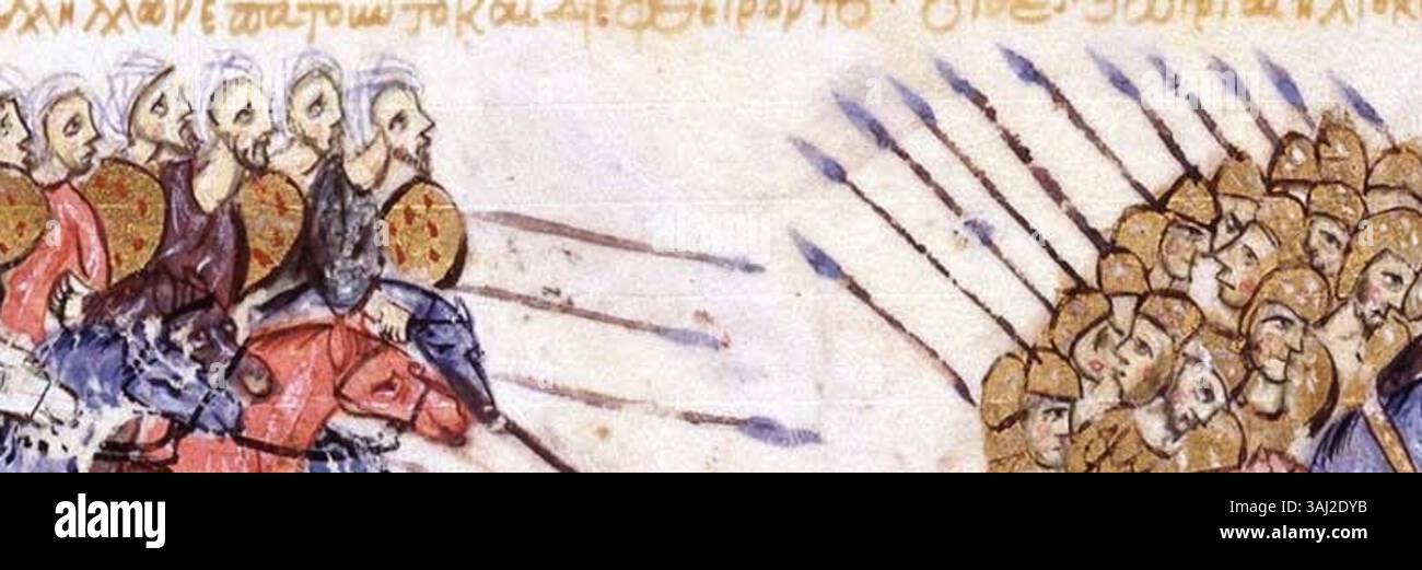 This illustration from a 13th-century manuscript depicts the Arabs ...