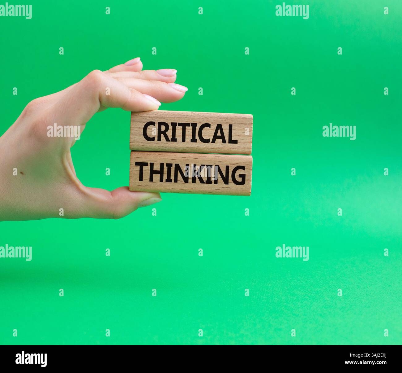 Critical thinking symbol. Wooden blocks with words Critical thinking ...