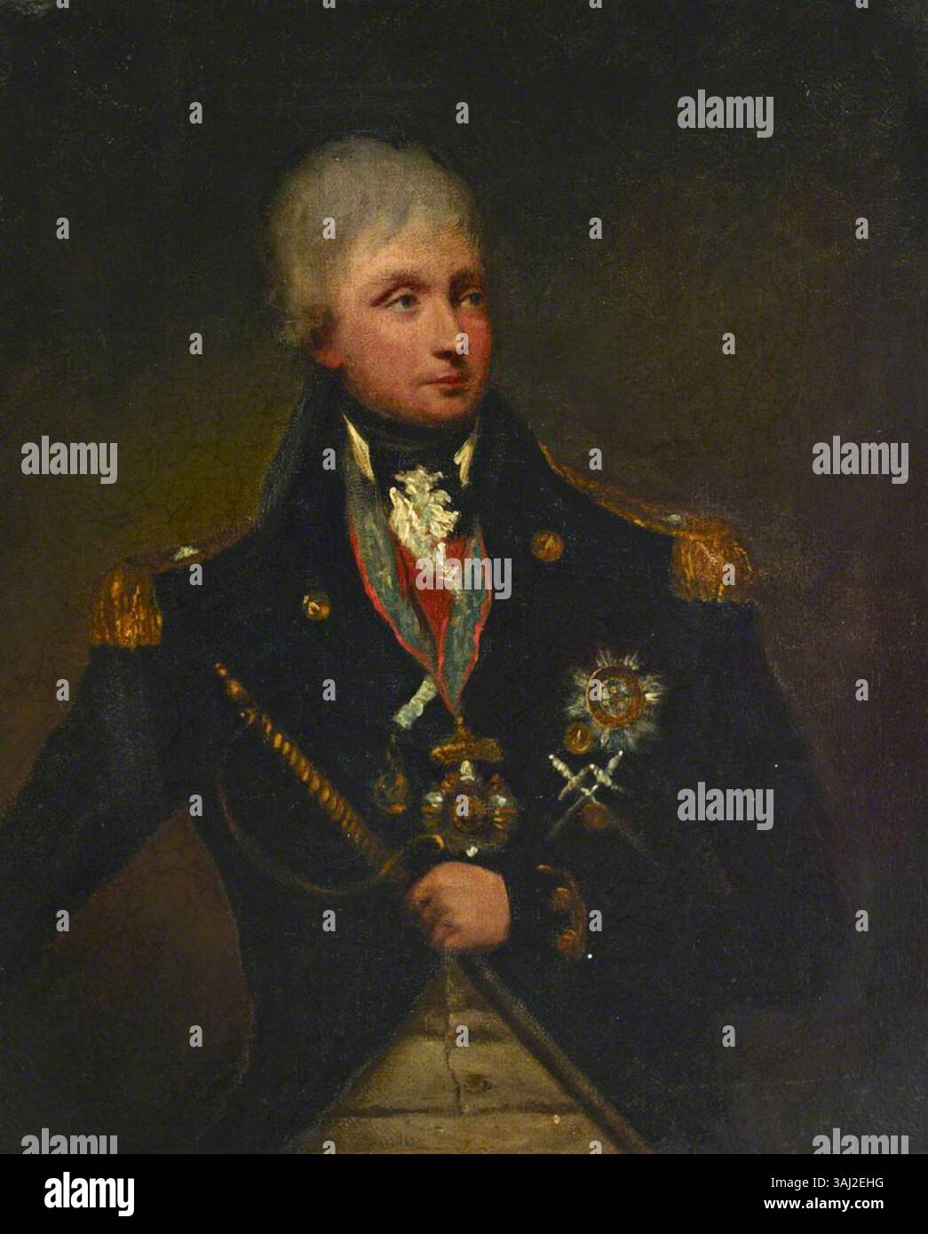 This portrait, painted between 1808 and 1811, depicts Rear Admiral Sir ...