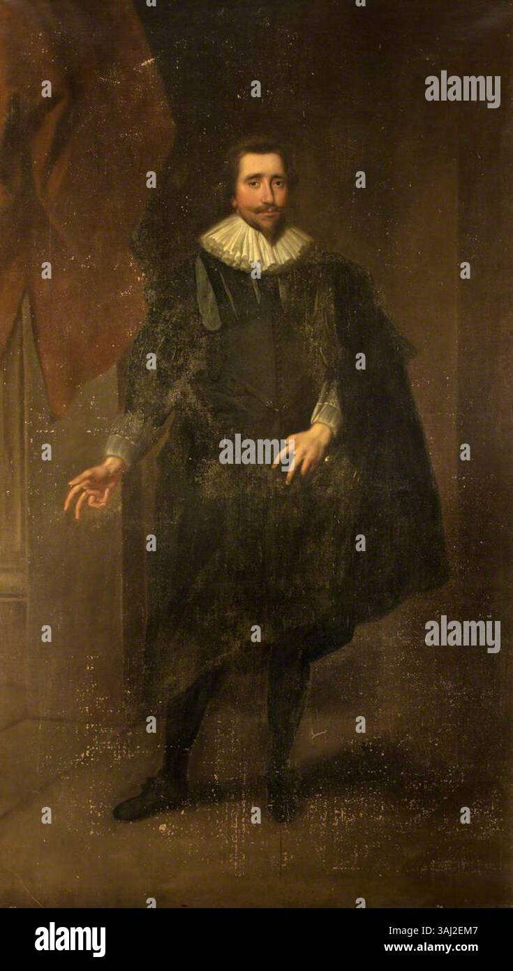 In this 19th-century oil painting, the subject is possibly Henry Grey ...
