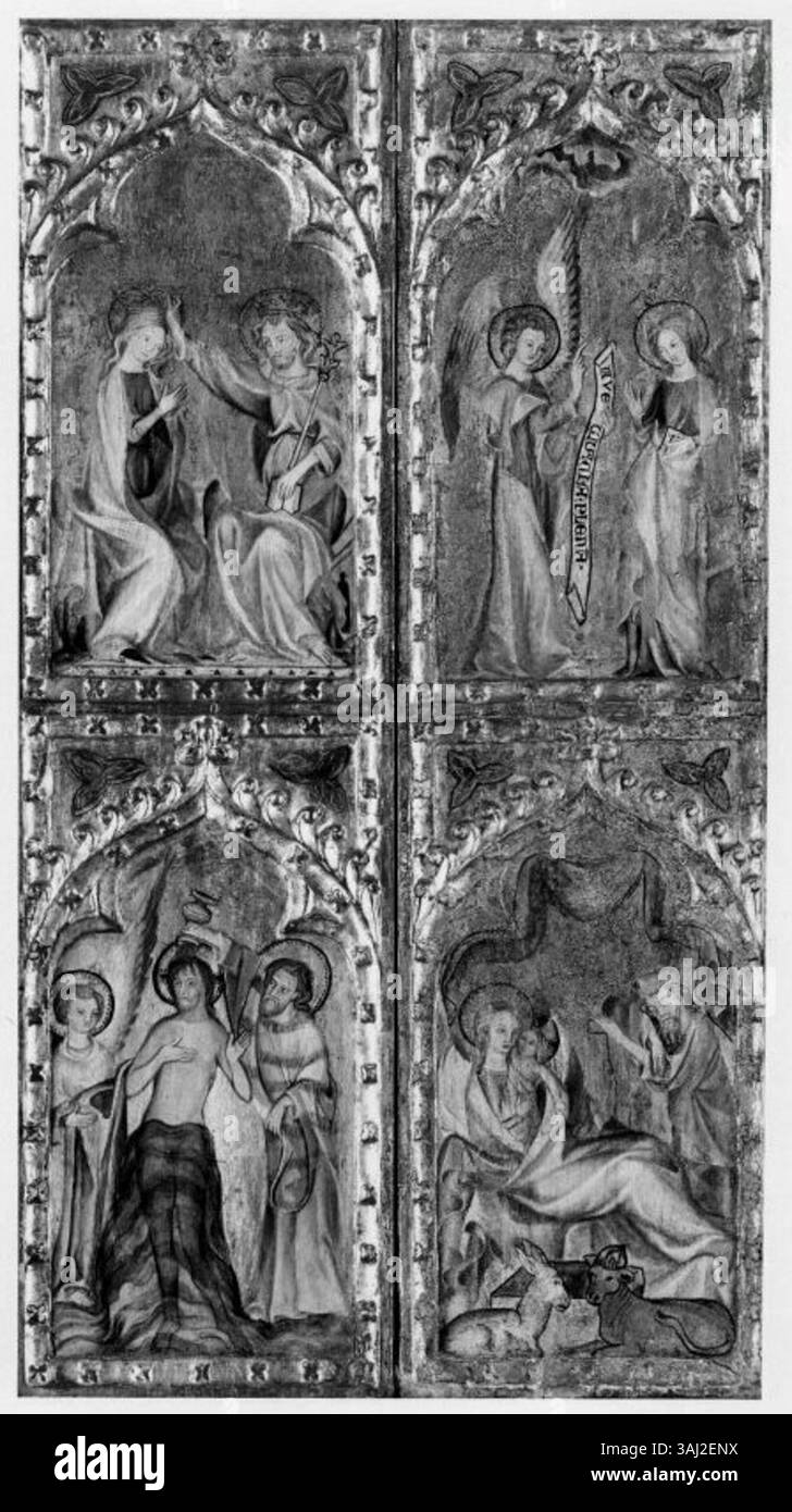 This 1330 altar piece painting, attributed to an anonymous German ...