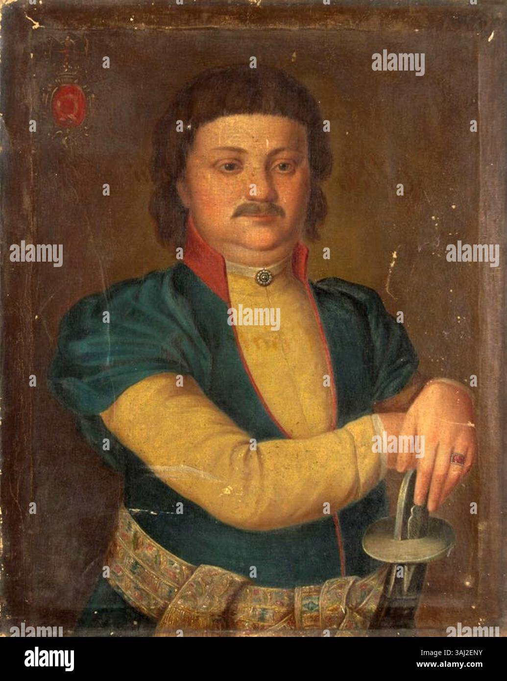 The 1792 portrait of Onufry Chemicki, a Polish nobleman from the Nacz ...