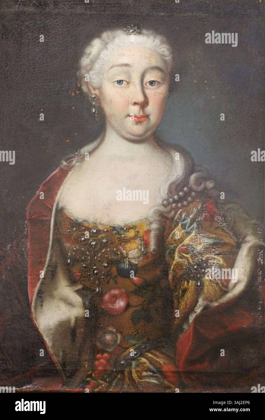 This 18th-century oil on canvas portrait is presumed to depict Princess ...