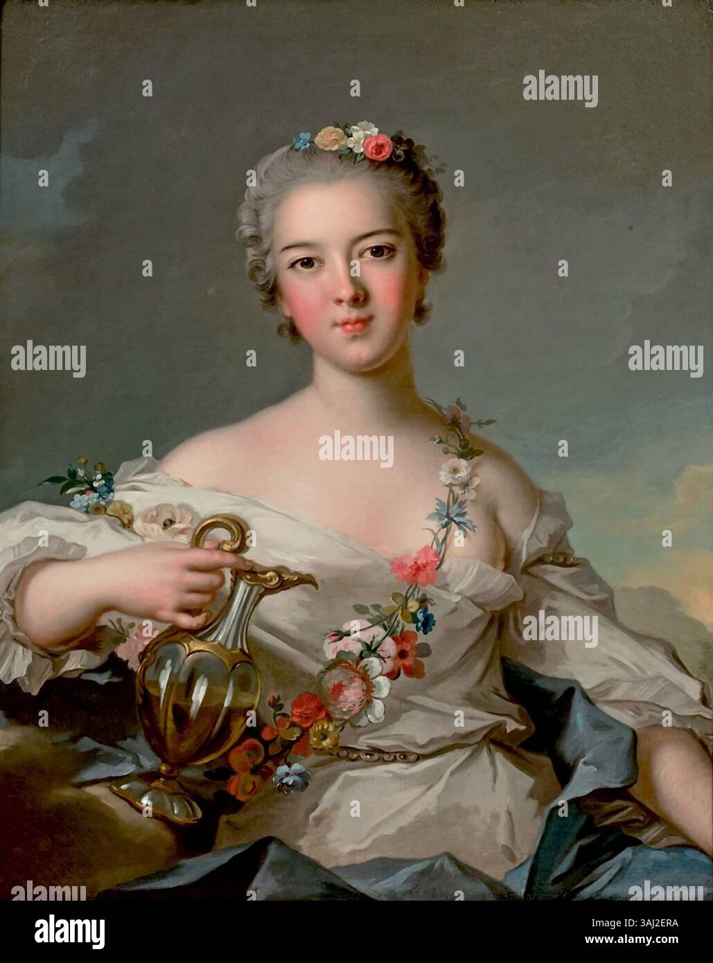 This 18th-century oil on canvas, attributed to the Workshop of Jean ...