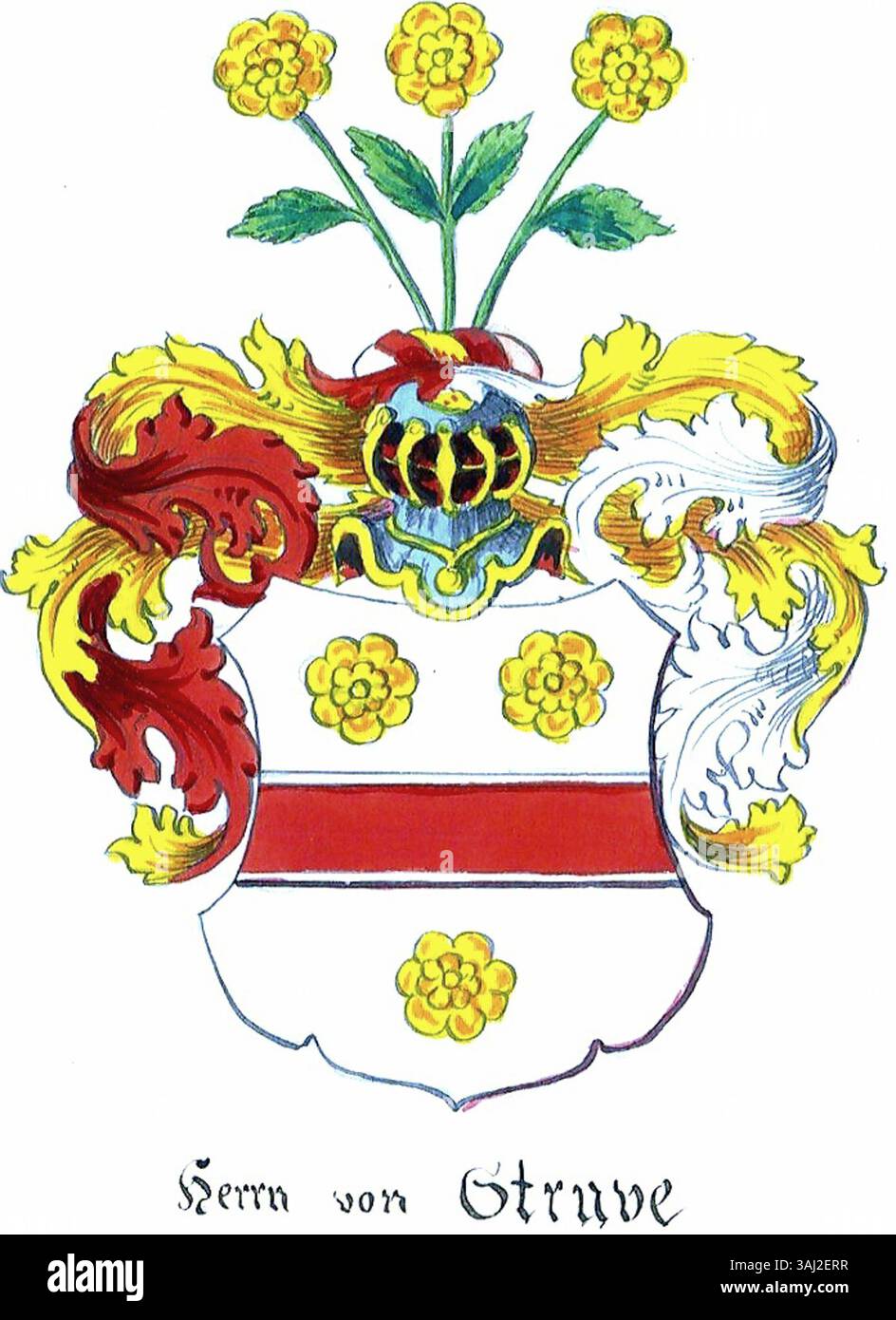 The Struve-Wappen, created circa 1870 for Adalbert Ritter Král von ...