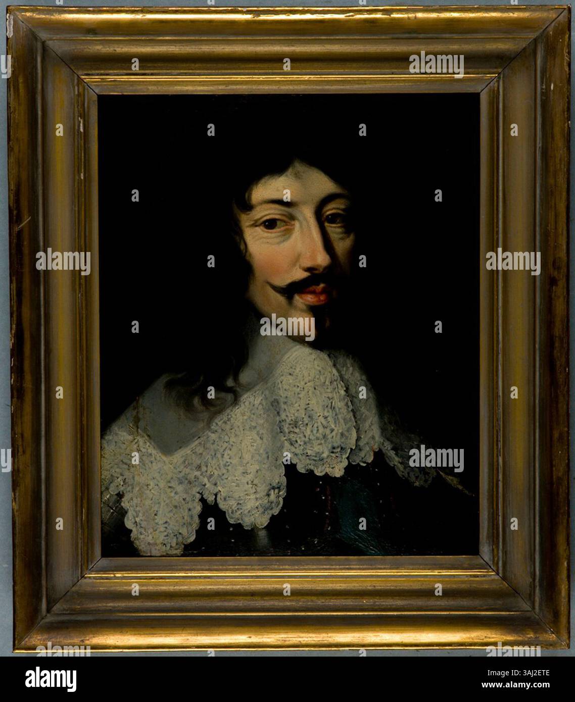 This 17th-century portrait of Louis XIII, painted between 1625 and 1650 ...
