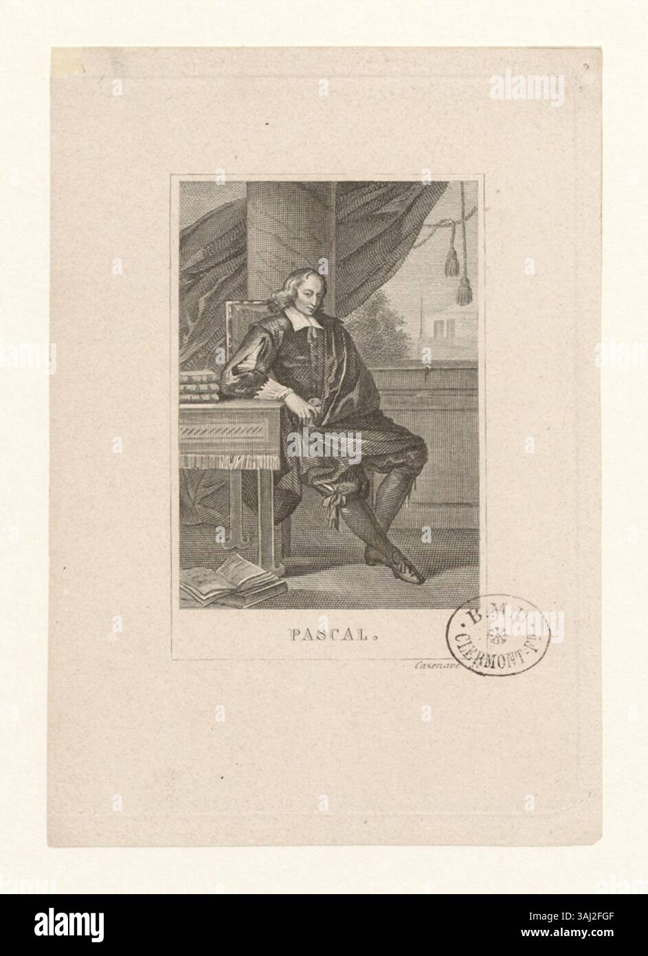 This intaglio print from the Boyer collection features French ...