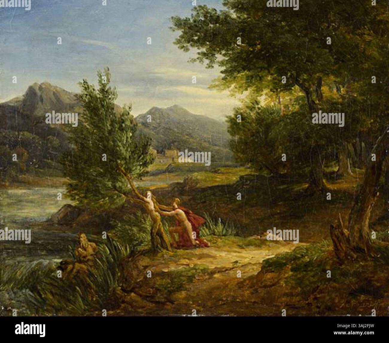 This 1824 oil painting by André Giroux portrays the mythological scene ...