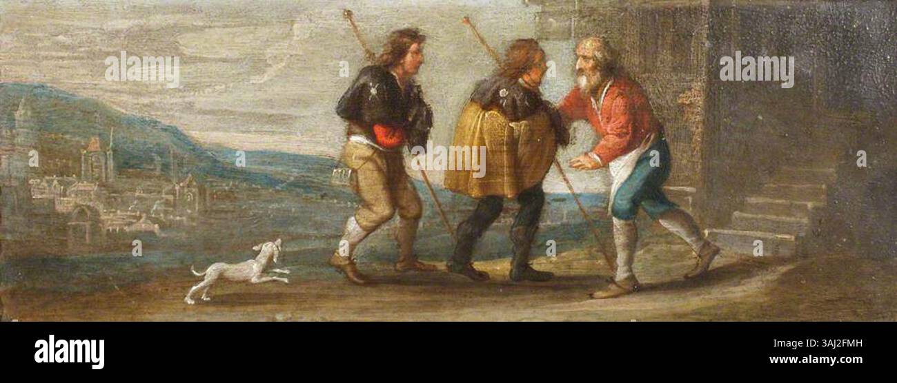 This painting from the Chirk Cabinet series depicts the act of ...