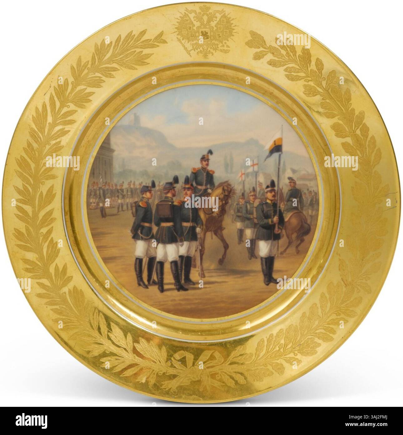 This porcelain plate from the Imperial Porcelain Factory, created in ...