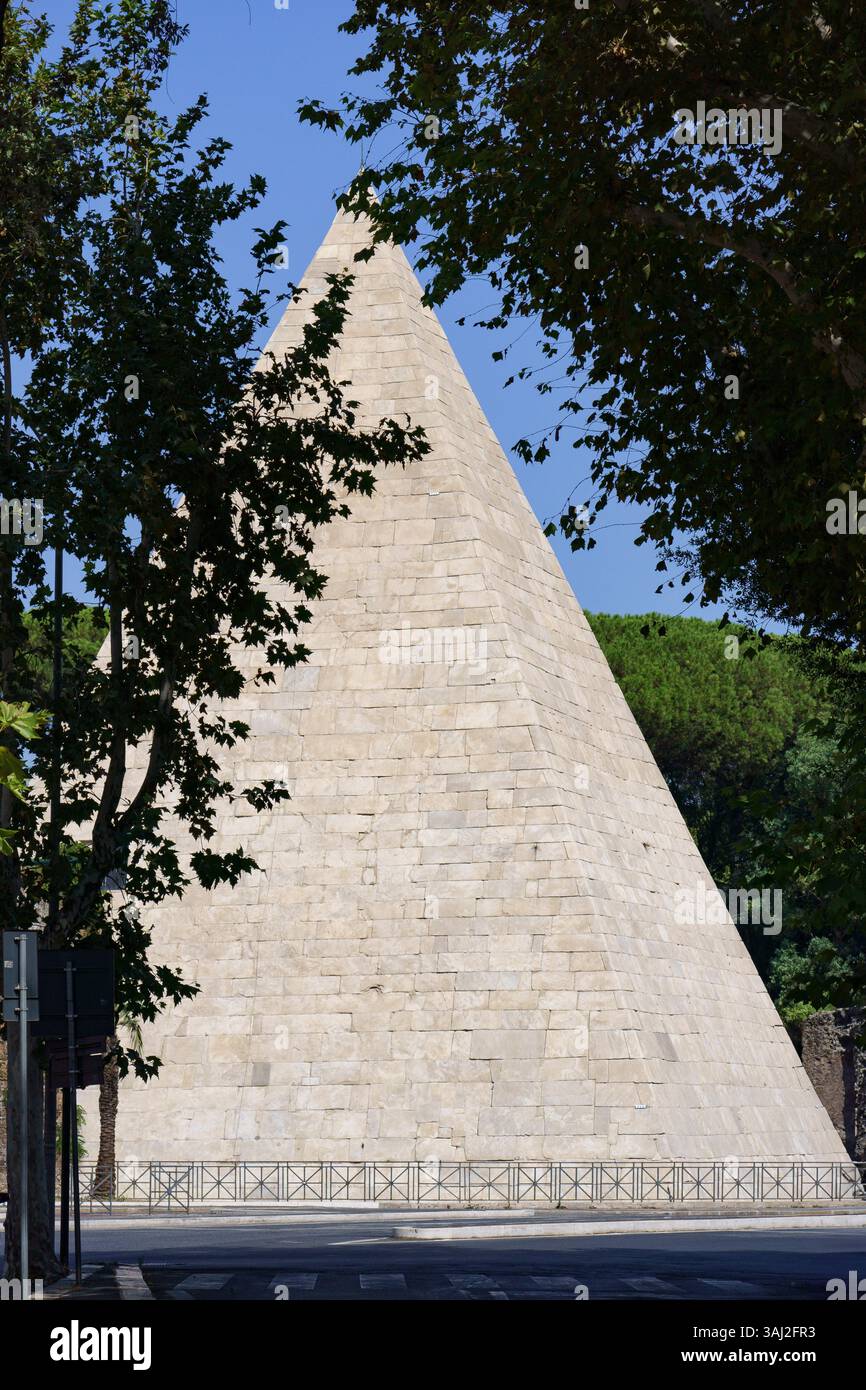 The Pyramid of Cestius (Piramide di Caio Cestio or Piramide Cestia) was ...