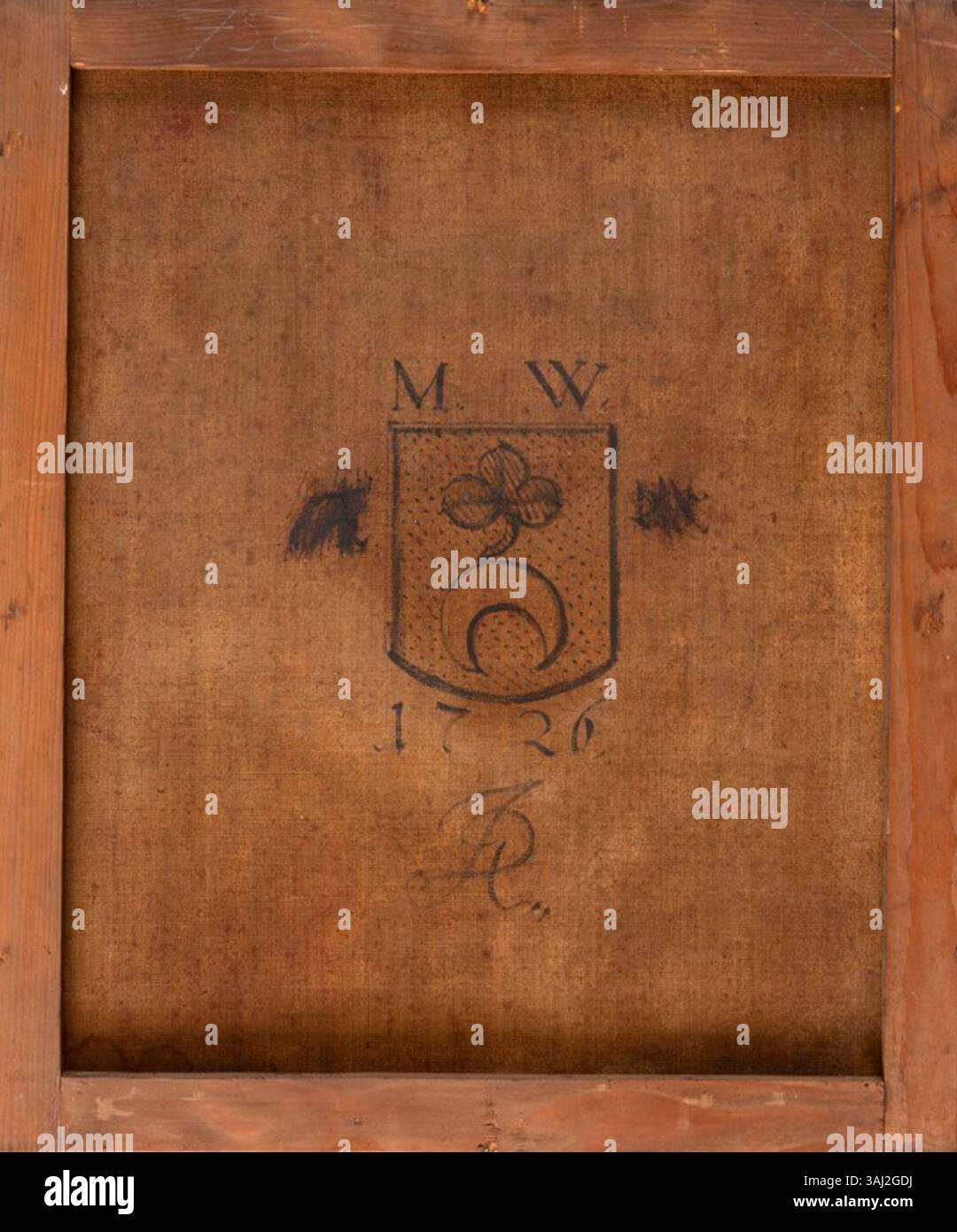 This 1726 painting by Johann Rudolf Huber portrays Anna Maria Weyermann ...