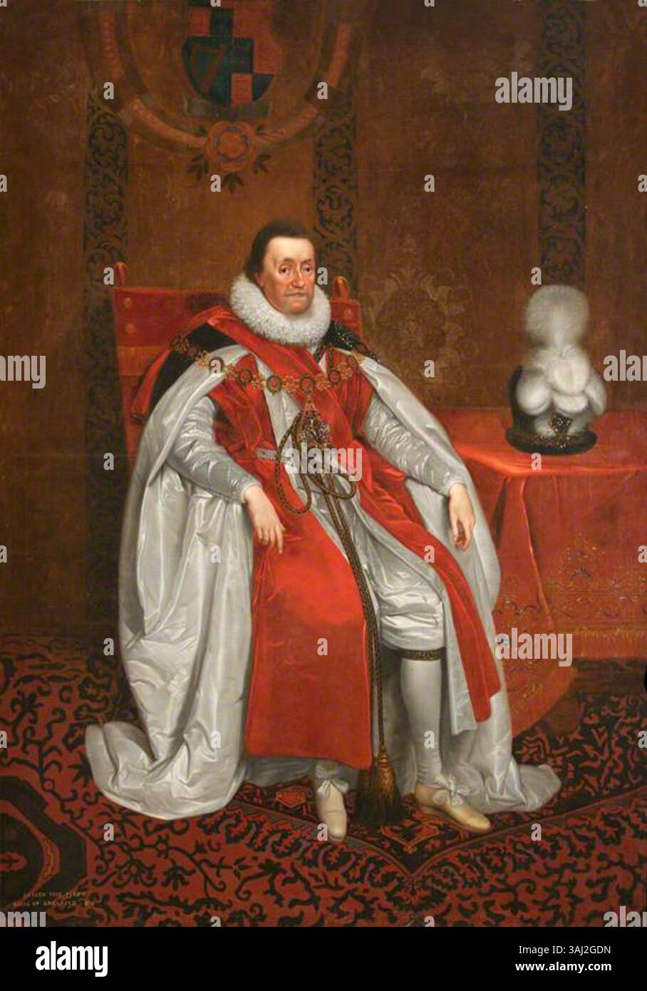 This portrait from the studio of Daniel Mytens depicts King James I of ...