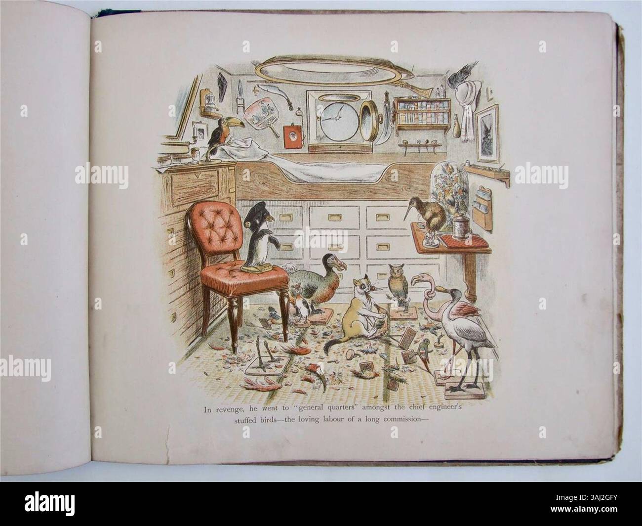 This scene, from 'The Demon Cat' naval melodrama, humorously features ...