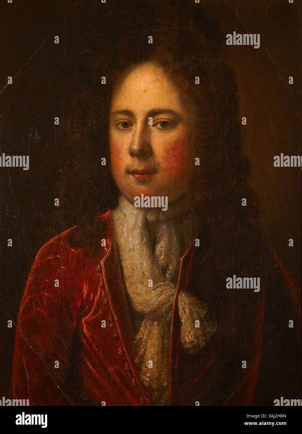 A portrait of a man known as 'Captain Eccles,' painted between 1700 and ...