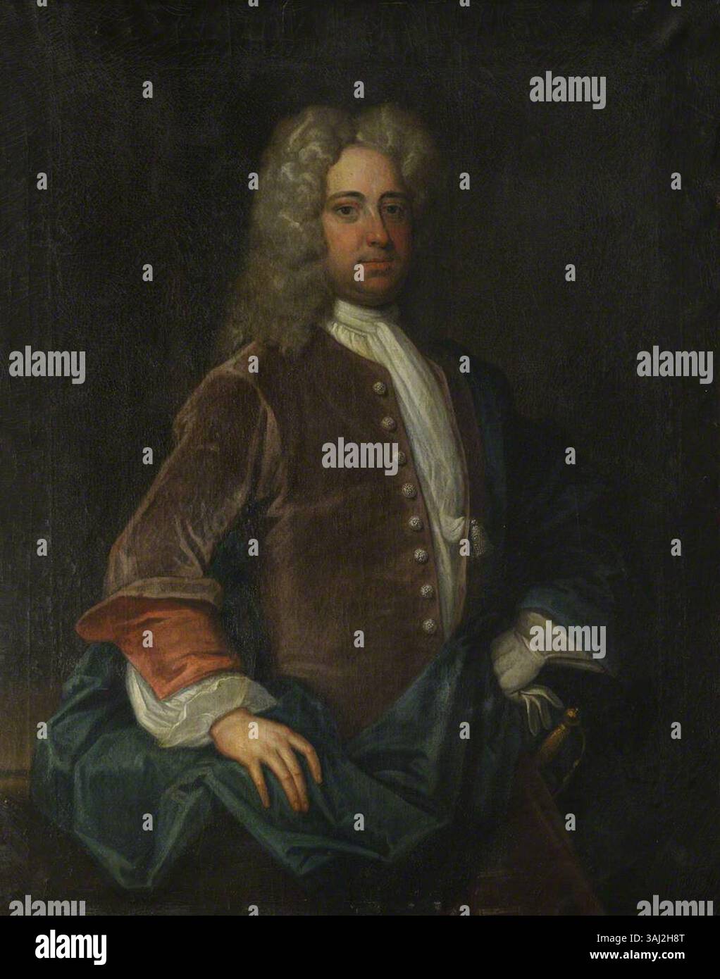 Portrait of Sir John Cordell, 3rd Baronet (1677-1704), painted circa ...