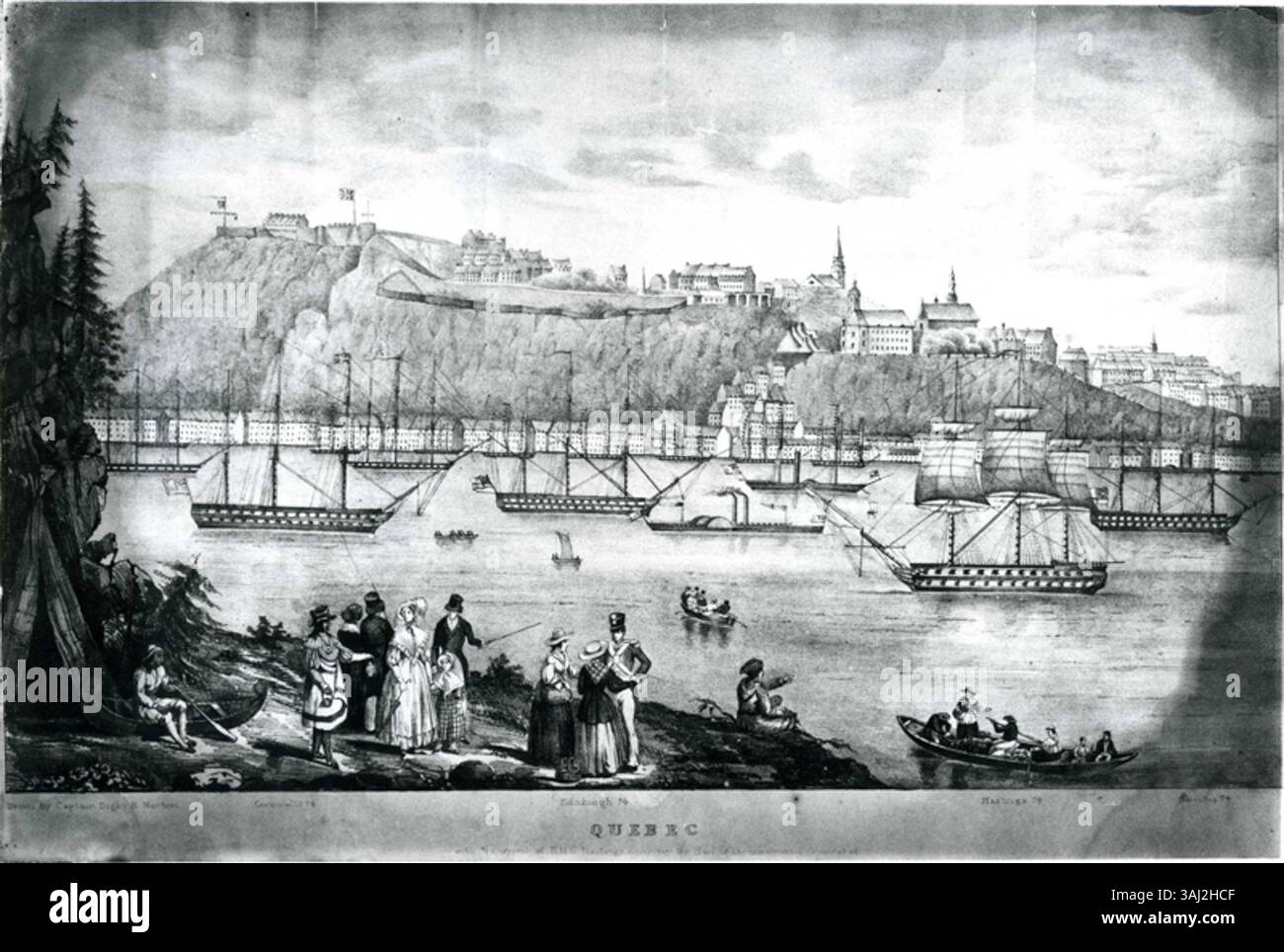 This 1838 lithograph, created by Day and Haghe after Captain Digby B ...