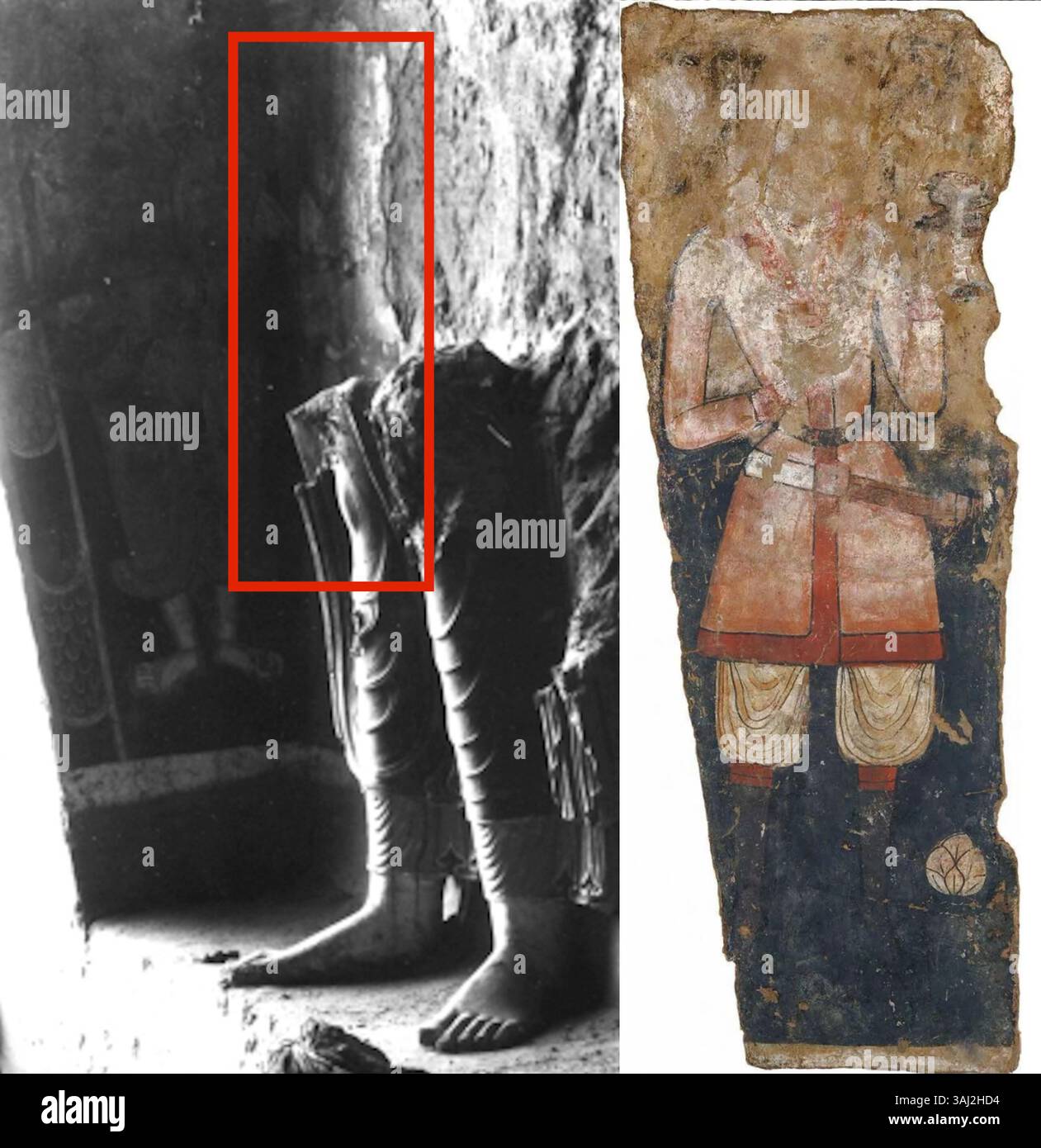 A photograph by Albert Grünwedel depicting the location of the painter ...