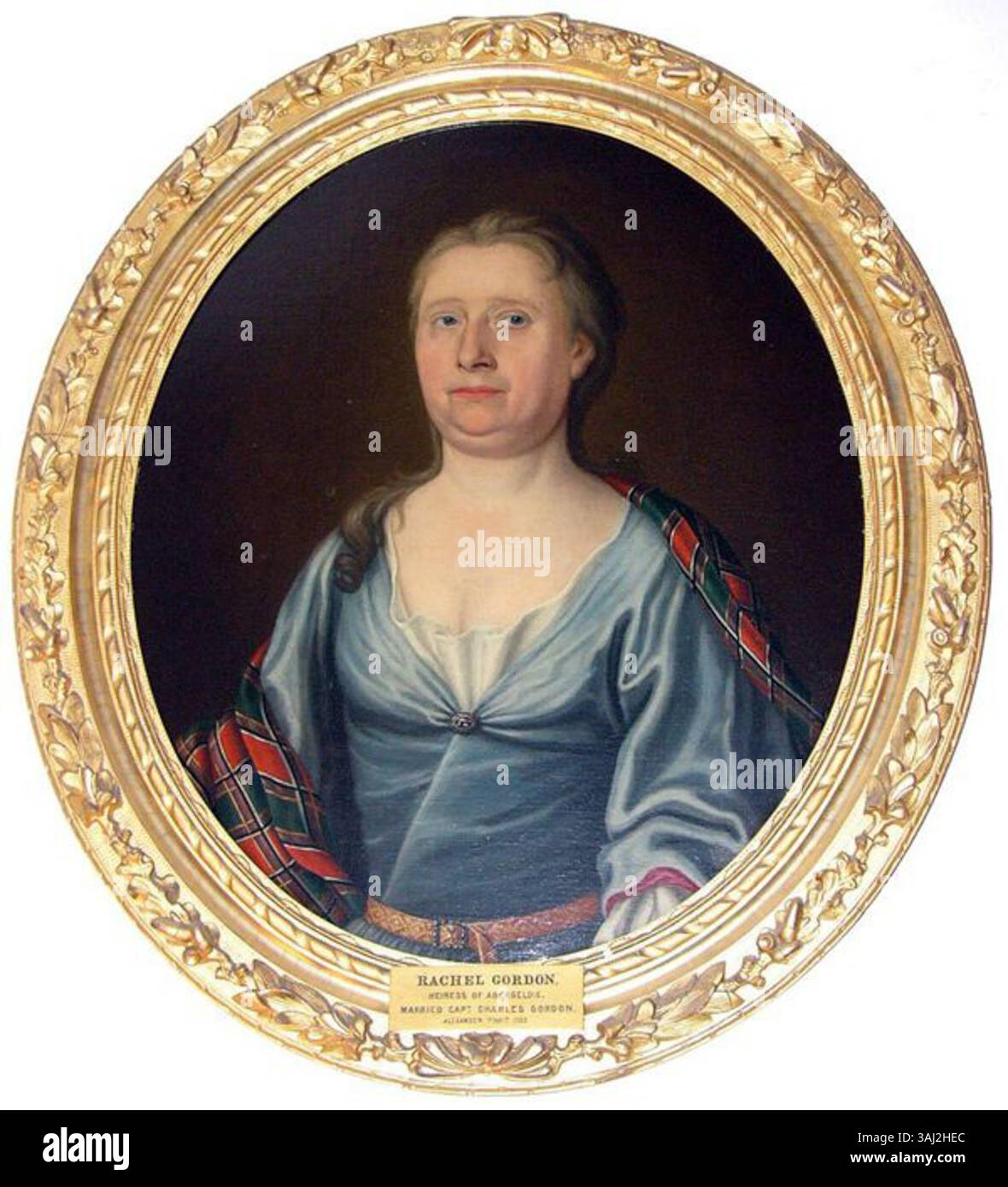 Portrait of Rachel Gordon, 10th Lady of Abergeldie, painted circa 1700 ...
