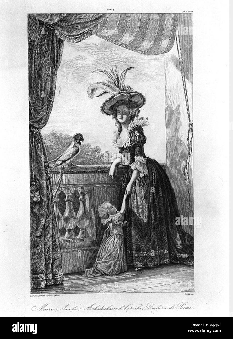 Portrait of Archduchess Maria Amalia of Austria, Duchess of Parma, with ...