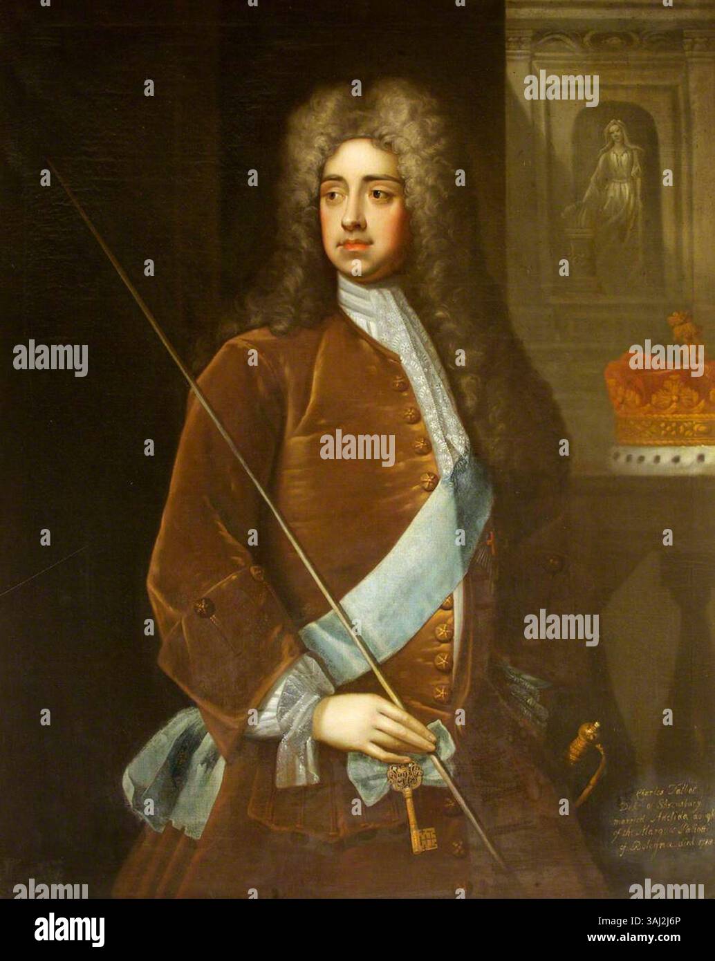This portrait by the studio of Godfrey Kneller depicts Charles Talbot ...