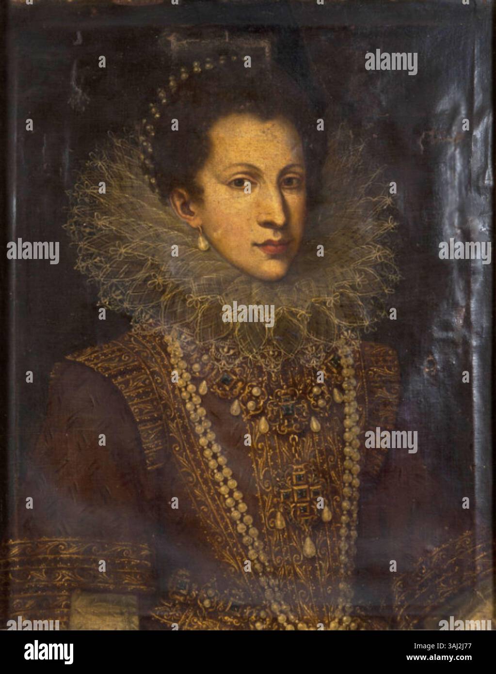 The portrait of Maria Francesca Apollonia of Savoy, painted between ...