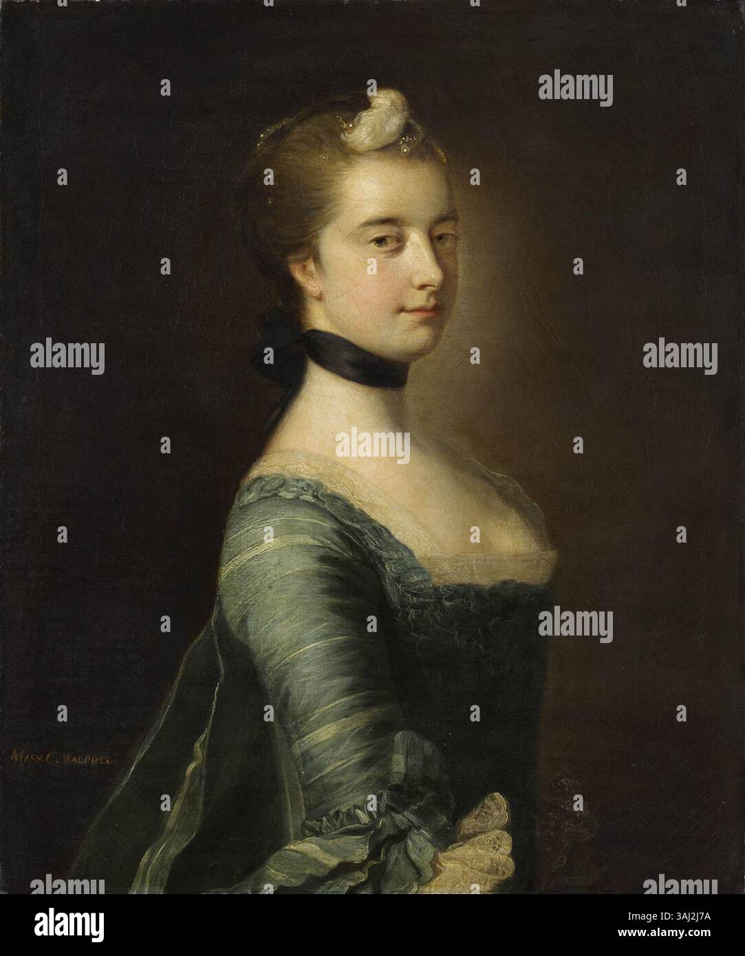This portrait by Francis Cotes, painted around 1760, depicts Laura ...