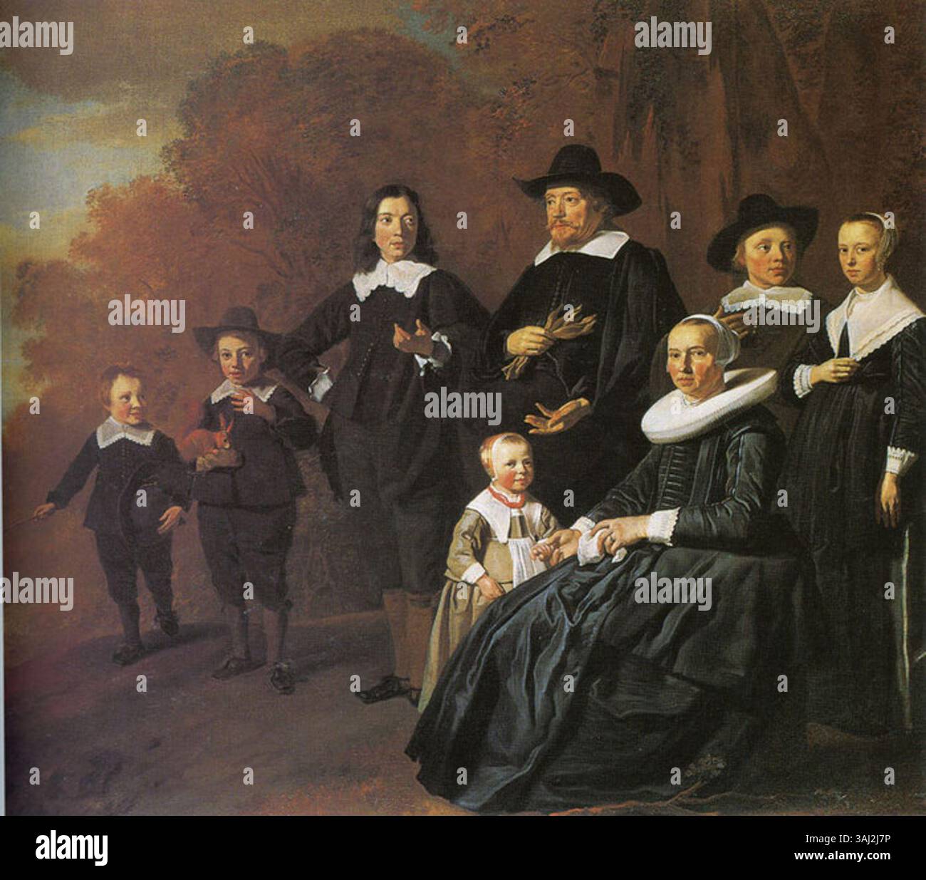 Jacob van Loo's 1644 painting, 'Portrait of a Family,' depicting Rutger ...