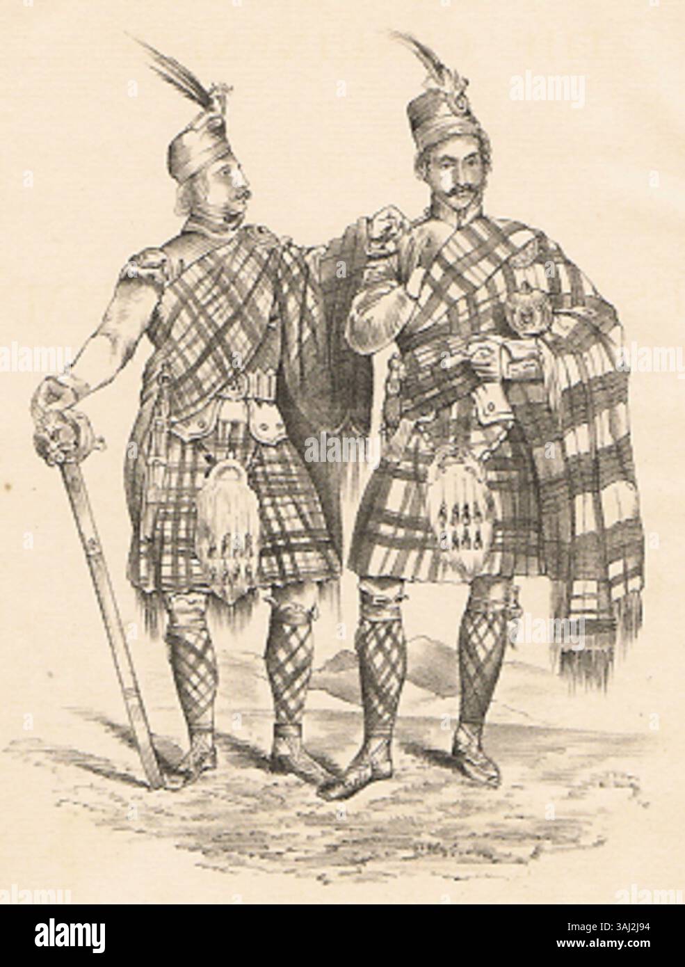 A portrait of Charles Edward Stuart and John Sobieski Stuart, the ...