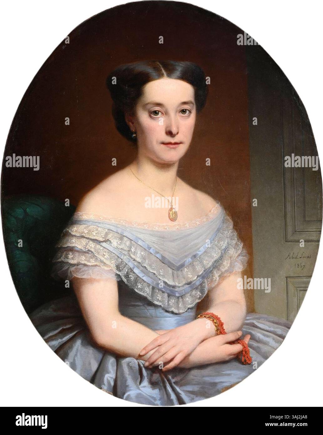 Portrait of French artist Germaine Sargines Angrand-Campenon (1836–1915 ...