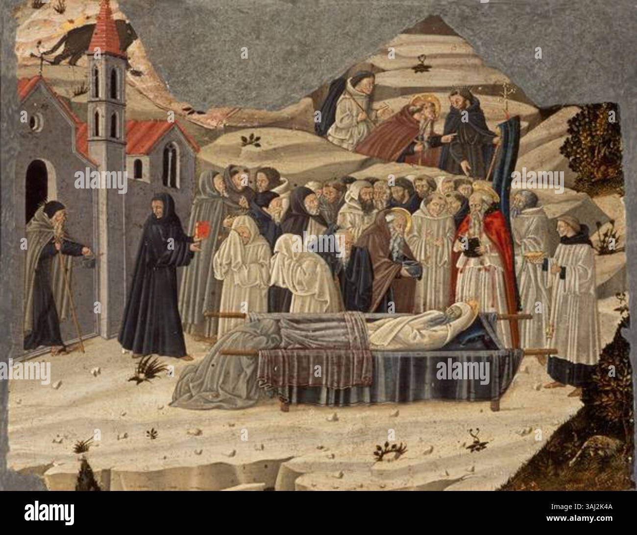 'The Death of Saint Ephraim', painted by Giuliano Amidei in the late ...