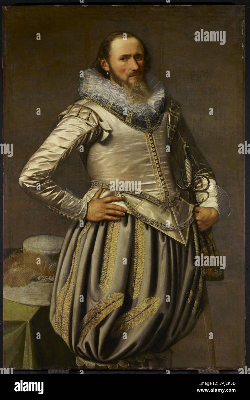 Attributed to Wybrand de Geest, this 1624 oil painting on oak wood ...
