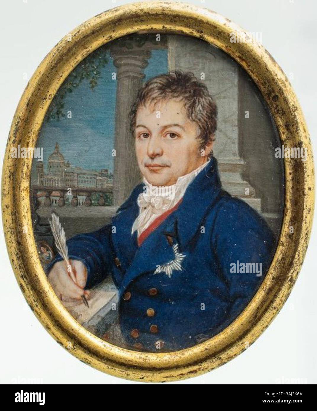This portrait of Alexander Dmitrievich Balashov, dated 1814, captures the Russian military ...